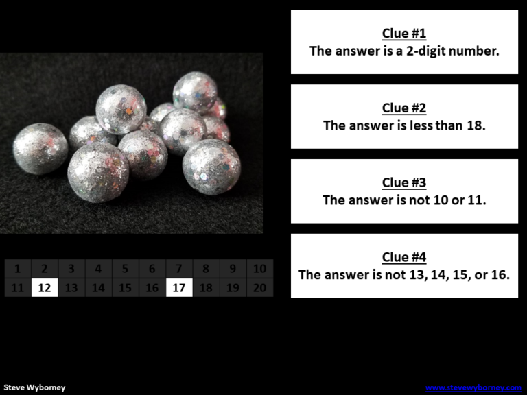 170 New Esti-Mysteries - Steve Wyborney's Blog: I'm on a Learning Mission.